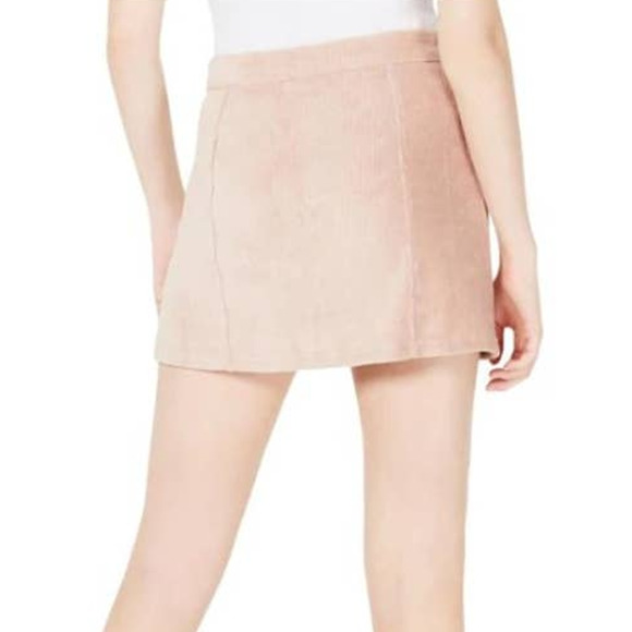 Rewash | Skirts | Rewash Velvet Courduroy Button Front Mini Skirt Light ...